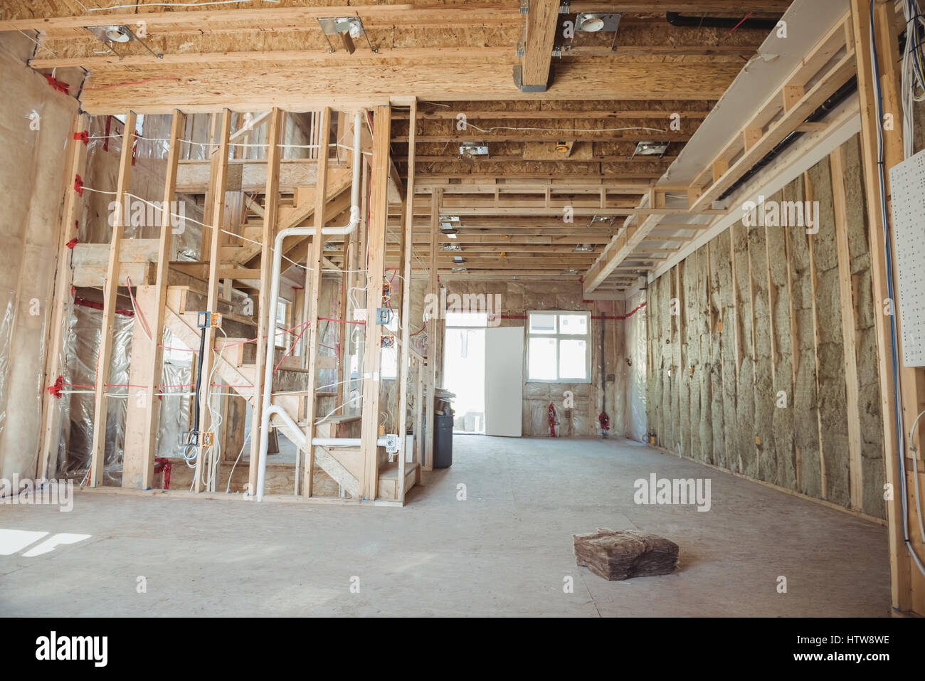 Interior of a building under construction Stock Photo - Alamy
