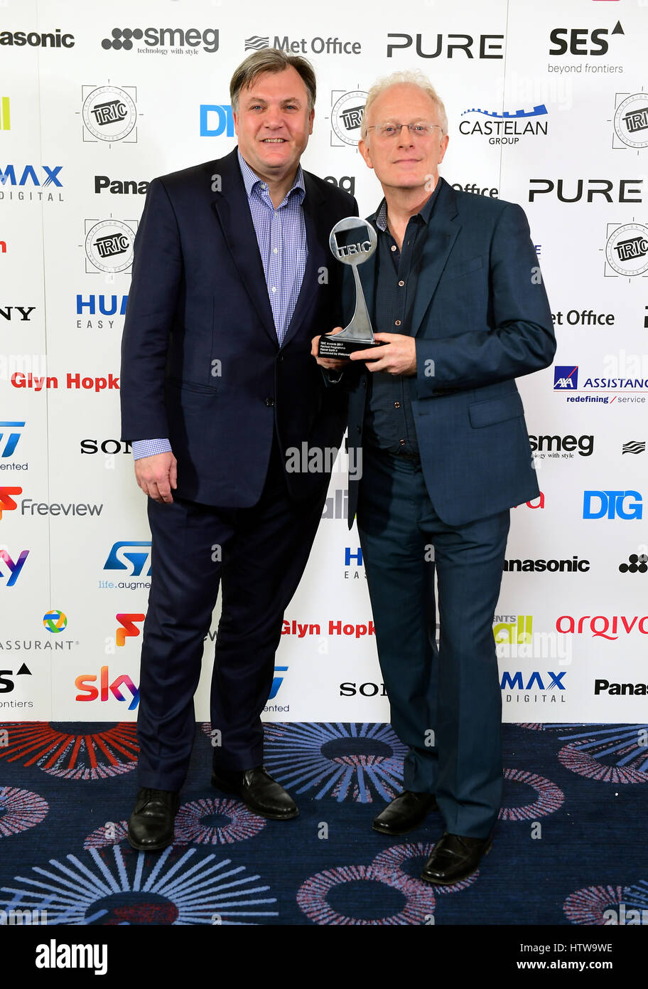 Mike Gunton with the award for Best Factual Programme for Planet Earth ...