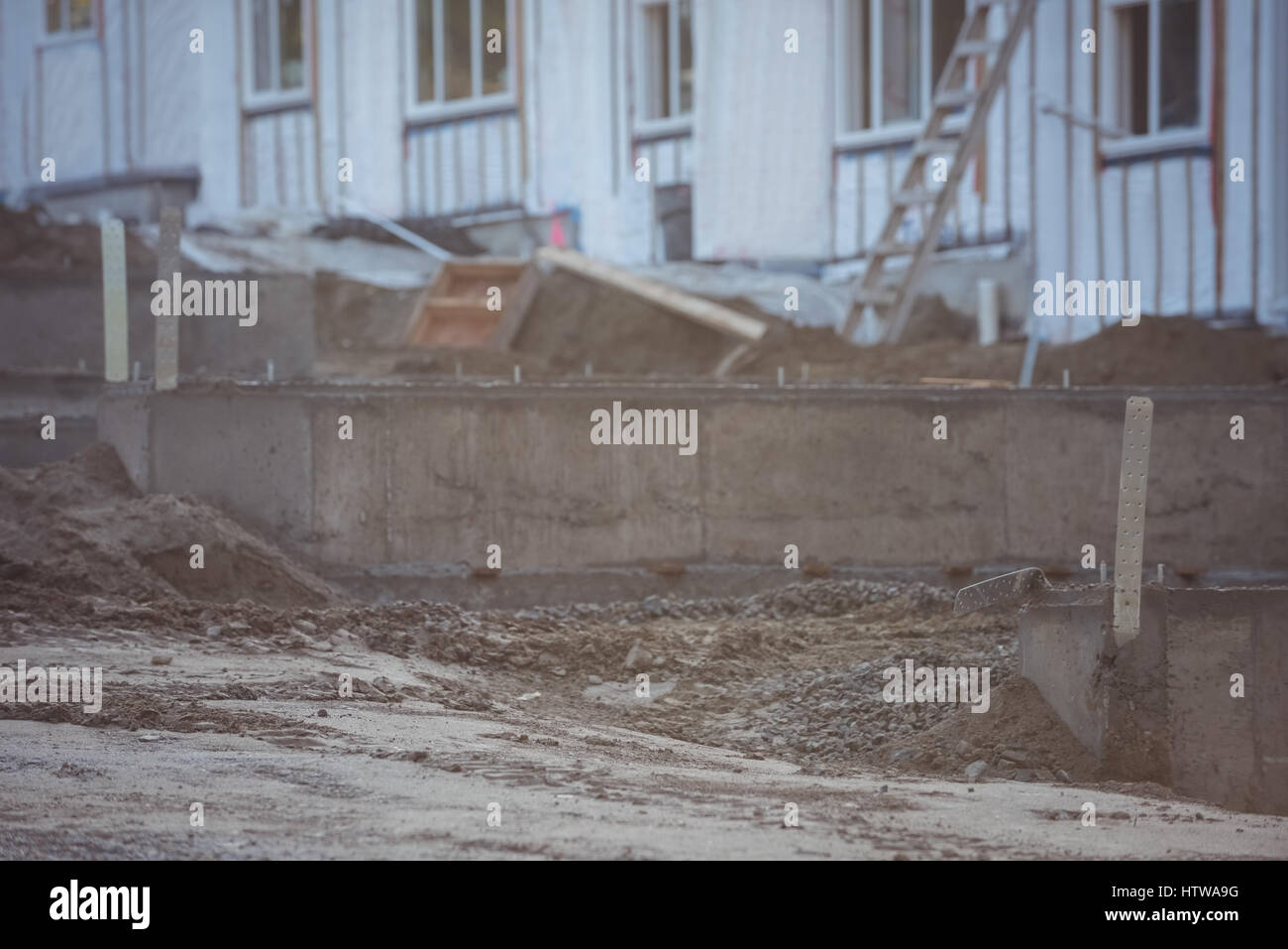 Mud and construction materials Stock Photo - Alamy