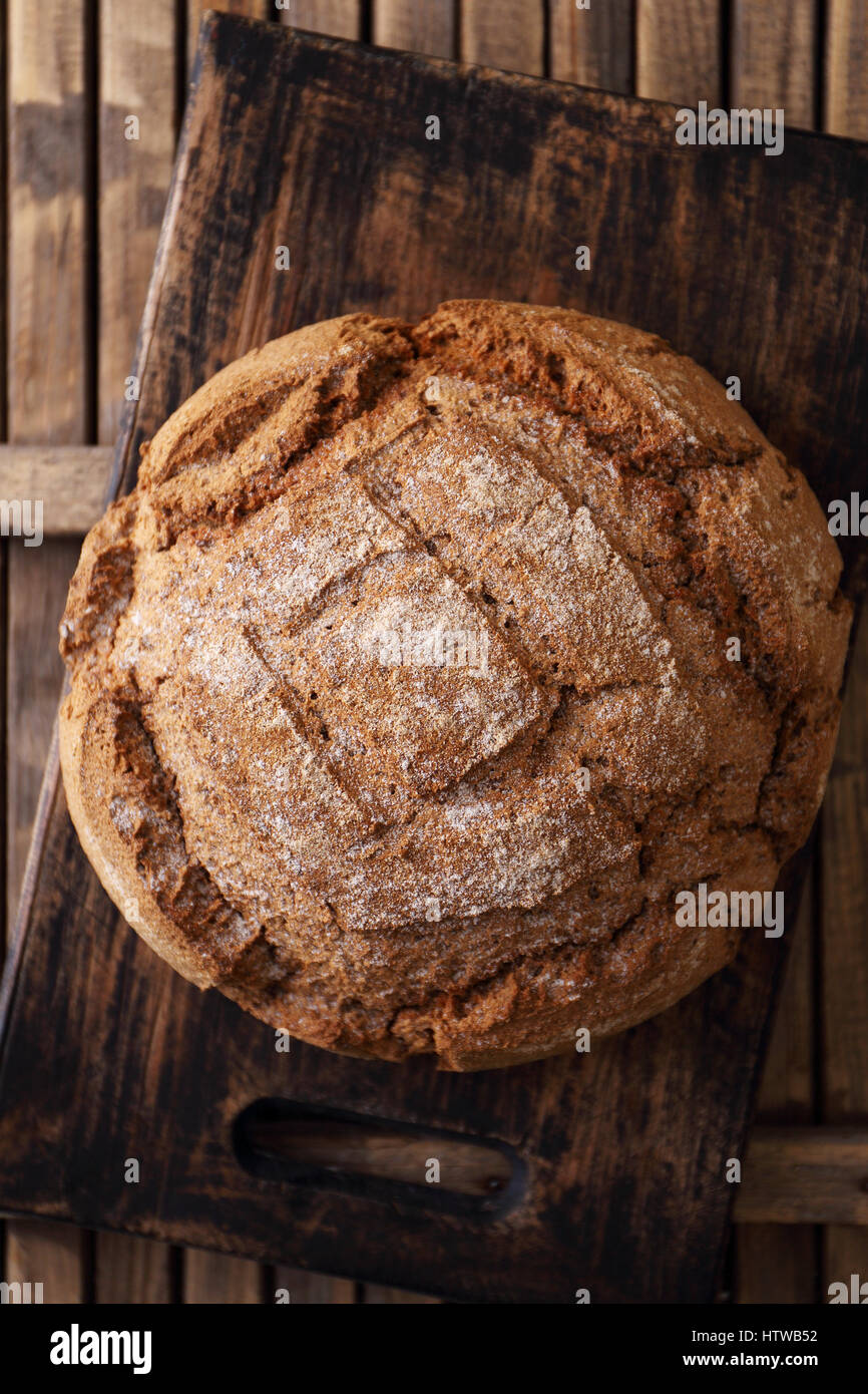 Bread of homemade. Top view Stock Photo - Alamy