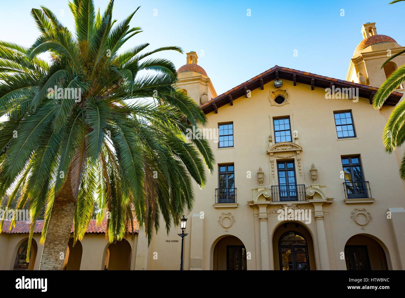 Old student union building at Stanford University in the Silicon Valley ...