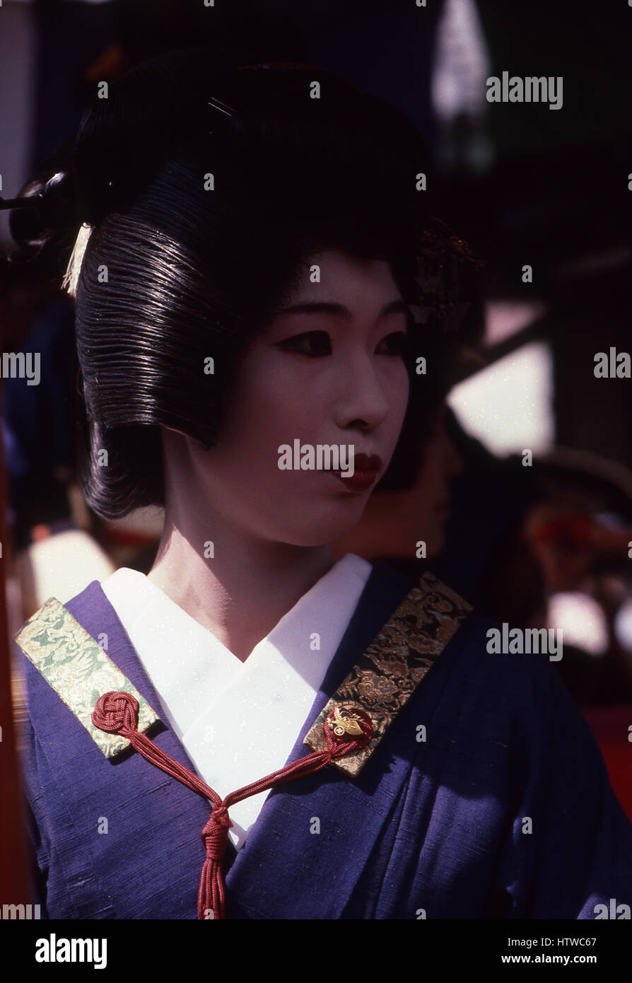 Geisha in Asakusa district of Tokyo, Japan. The word consists of two ...