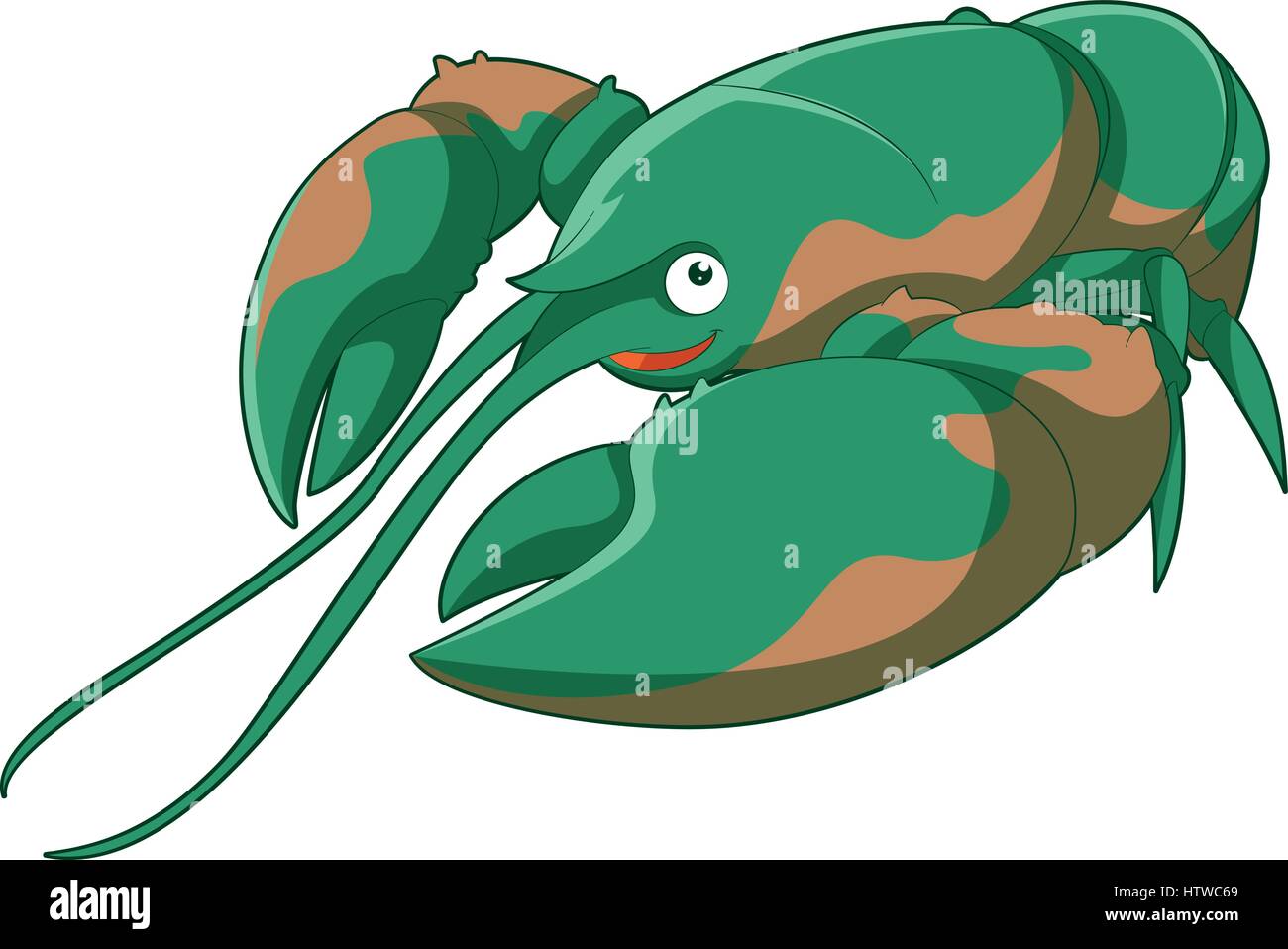 Cartoon smiling Lobster Stock Vector Image & Art - Alamy