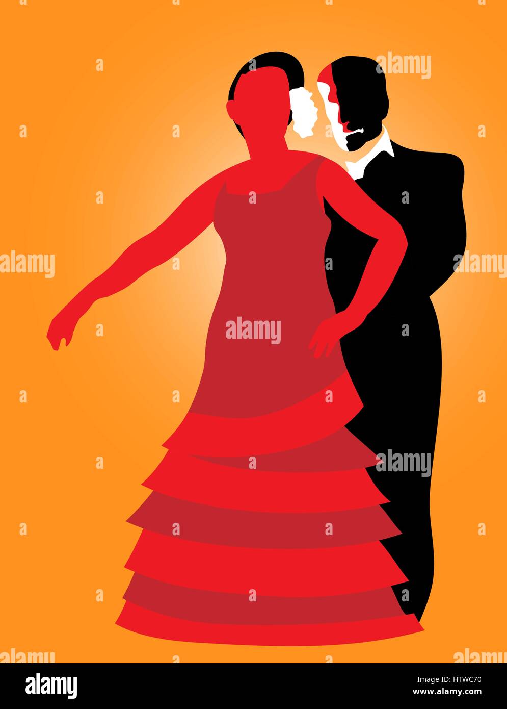 Flamenco dance Stock Vector Images - Alamy