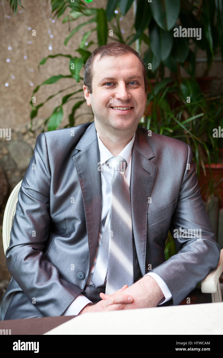 Male boss in suit hi-res stock photography and images - Alamy