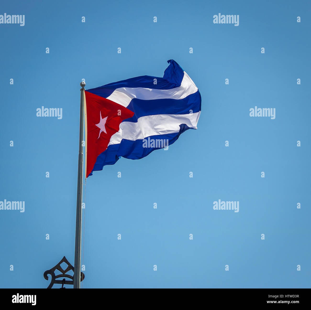 Caribbean waving national flag hi-res stock photography and images - Alamy