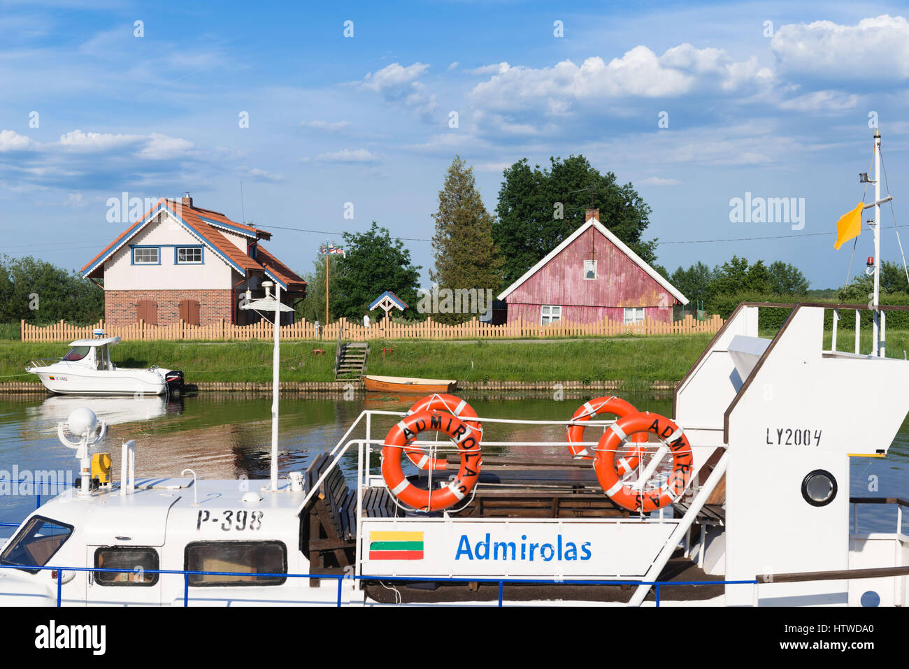 The very small community of Minija on the Minija River in the Neman ...