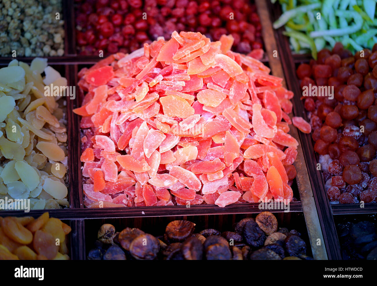 Photo of a delicious dried dried fruit on the Turkish market Stock ...