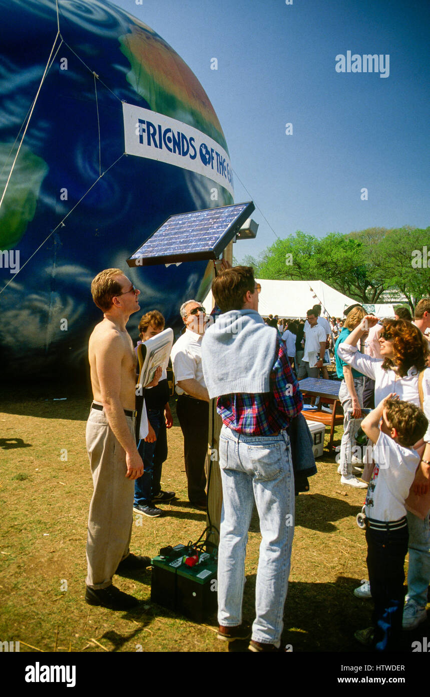 The Earth Day rally on the west front of the US Capitol the crowd of ...