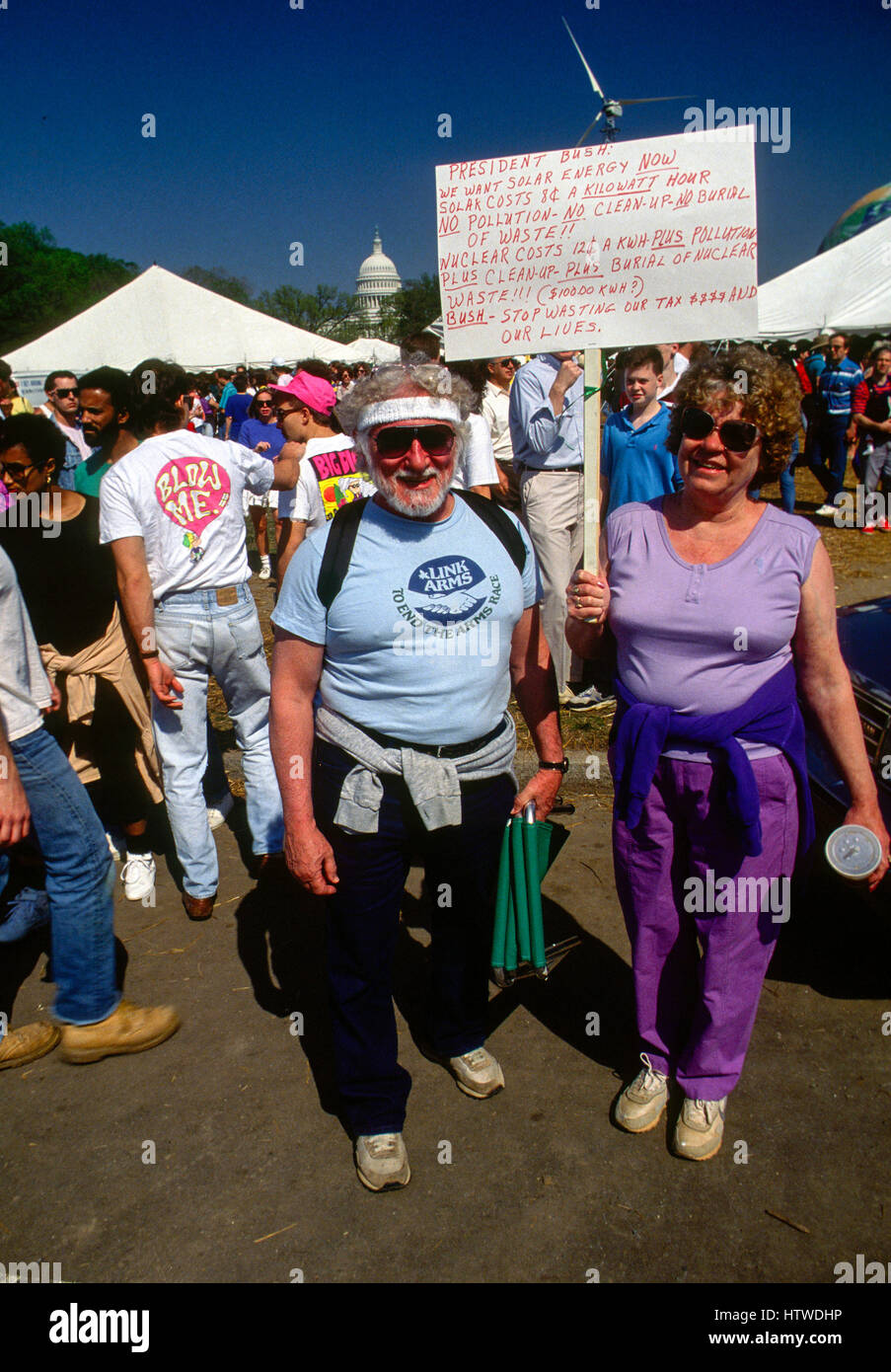 The Earth Day rally on the west front of the US Capitol the crowd of ...