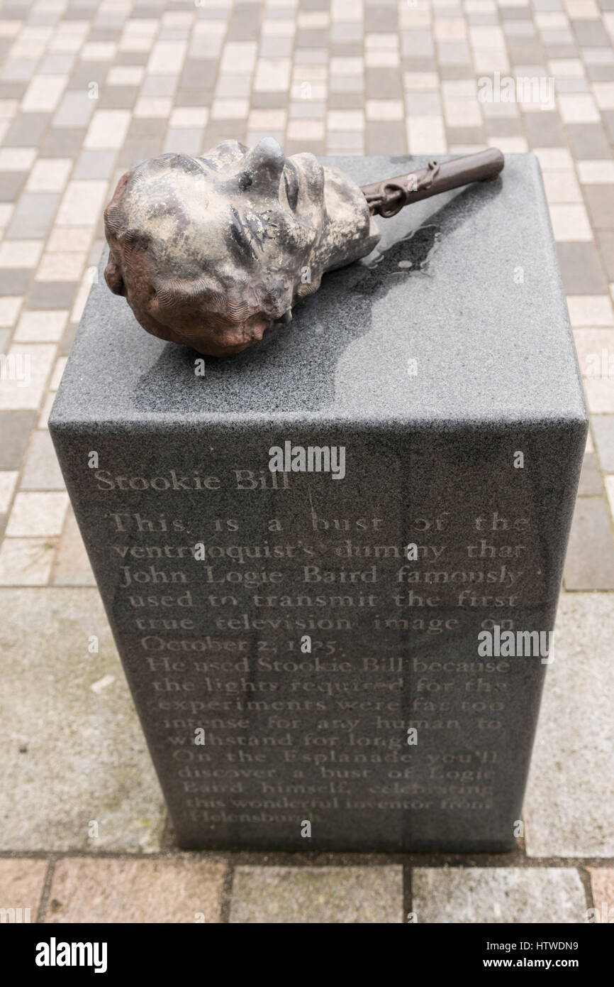 Stookie Bill bust - ventriloquists dummy used by John Logie Baird at ...