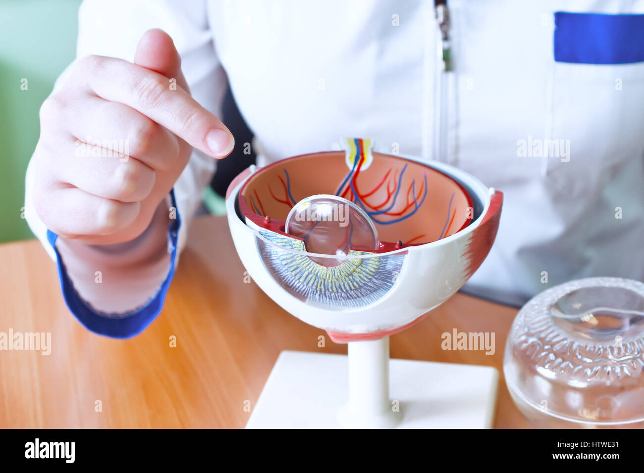 Ophthalmology oculus sample closeup Stock Photo - Alamy
