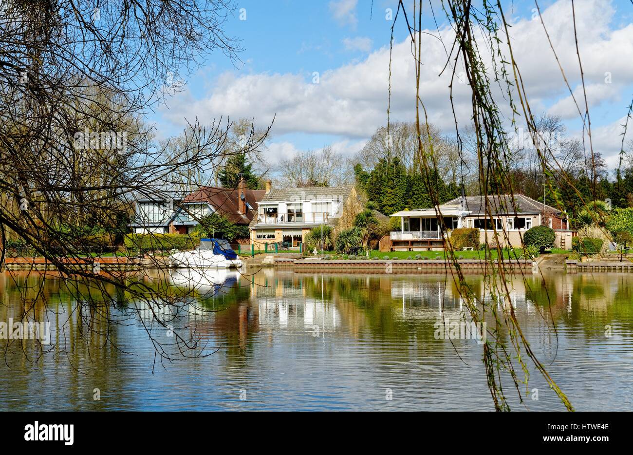 Runnymede Pleasure Ground by the River Thames Surrey UK Stock Photo - Alamy