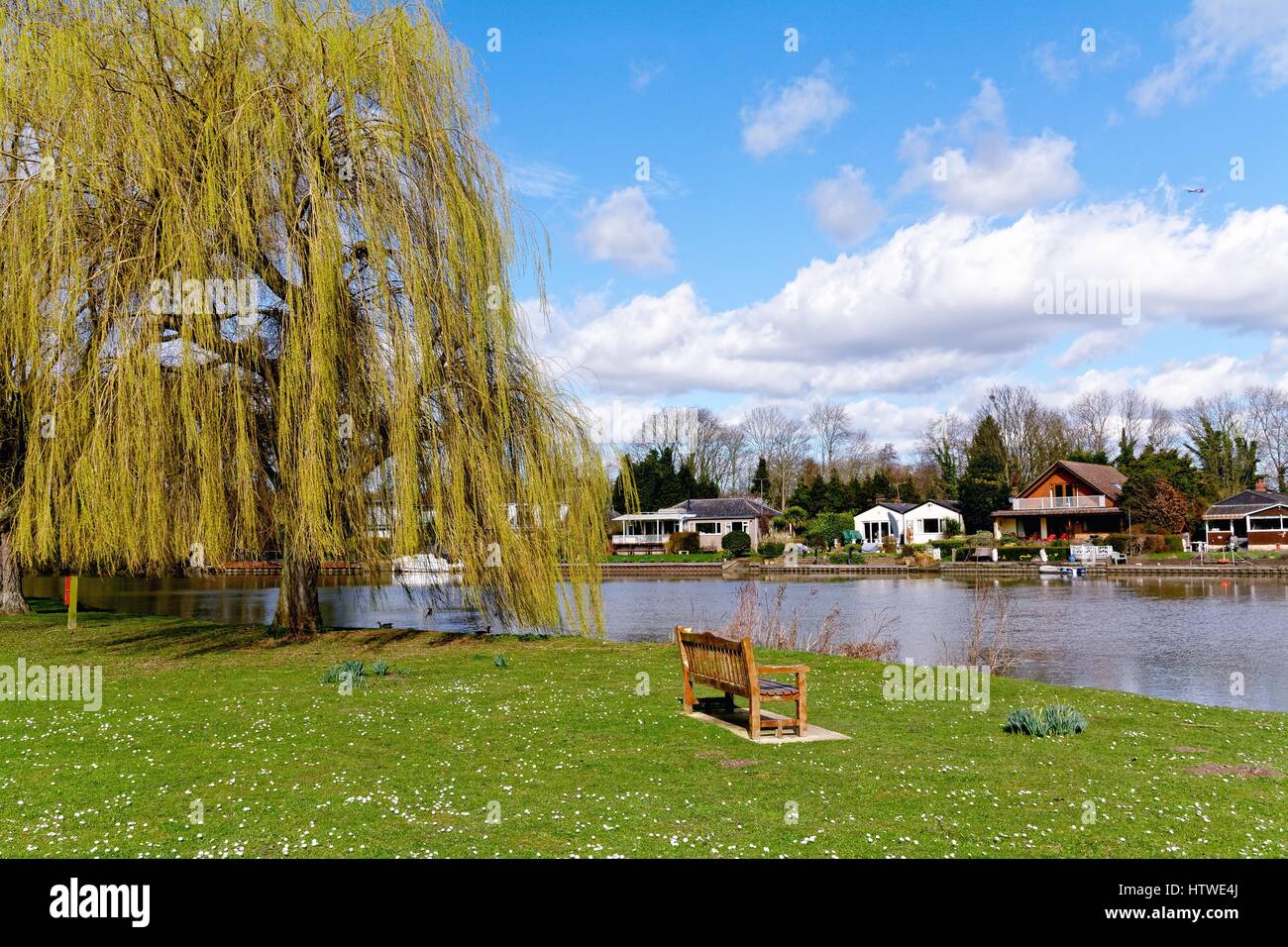 Runnymede Pleasure Ground by the River Thames Surrey UK Stock Photo - Alamy
