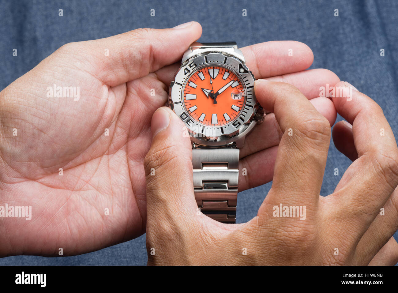 Automatic diver watch hi-res stock photography and images - Alamy