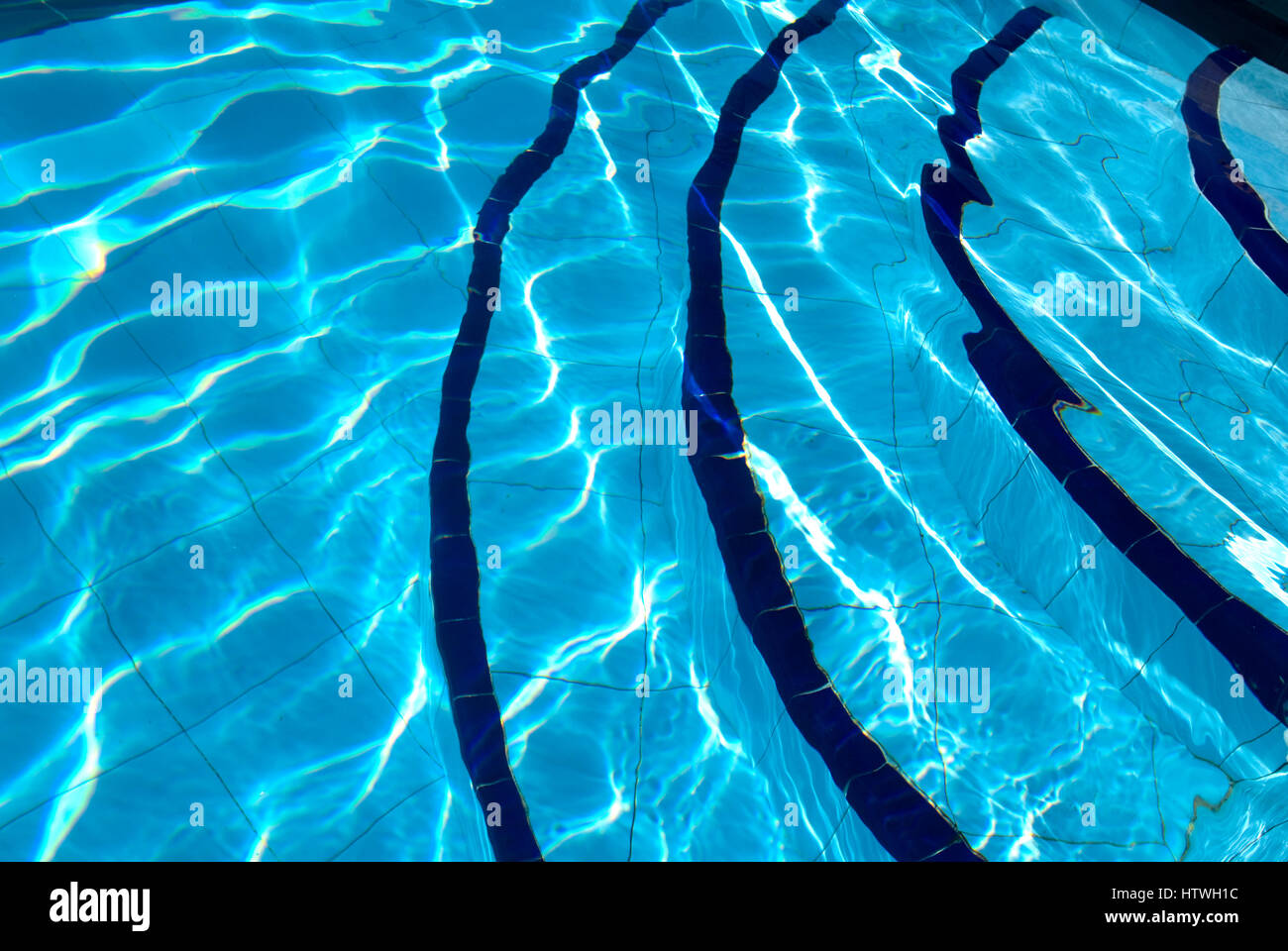 Reflections in Swimming pool Stock Photo - Alamy
