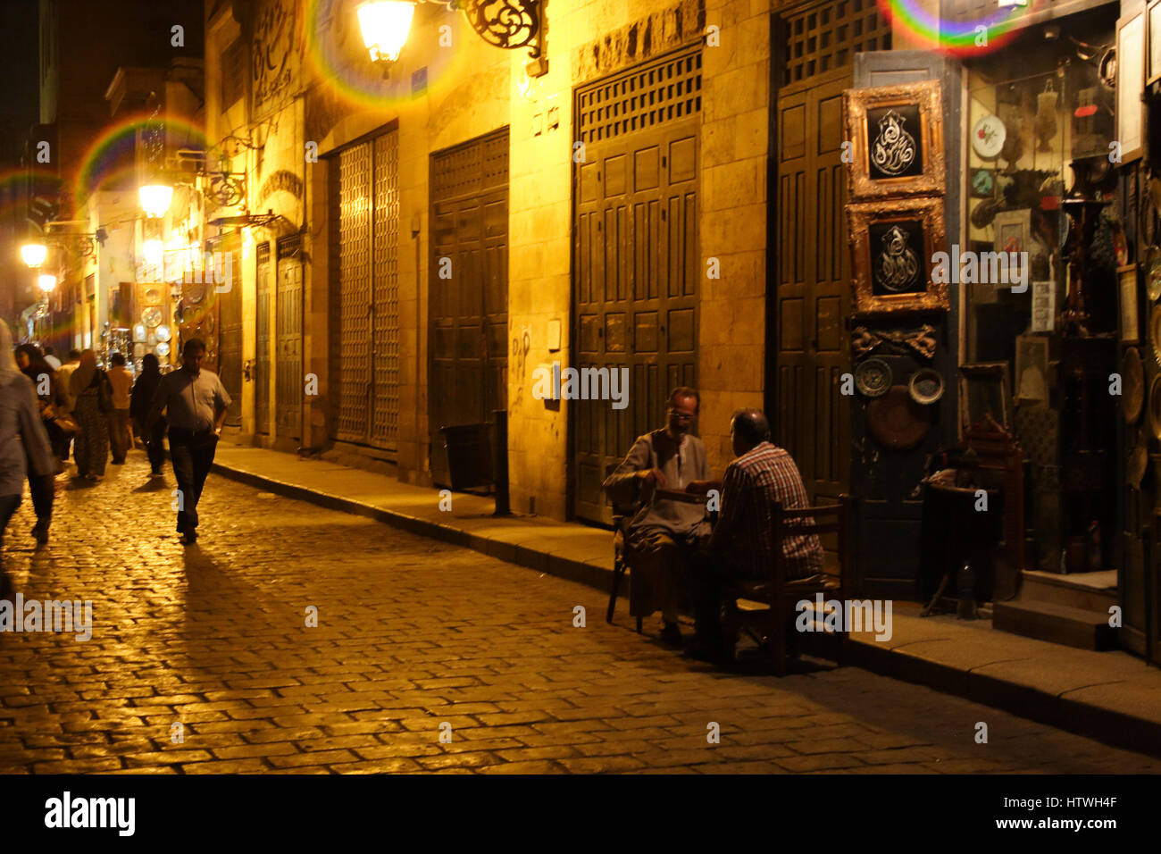Al Moaz Street, Al Hussein, Cairo, Egypt, Africa Stock Photo - Alamy