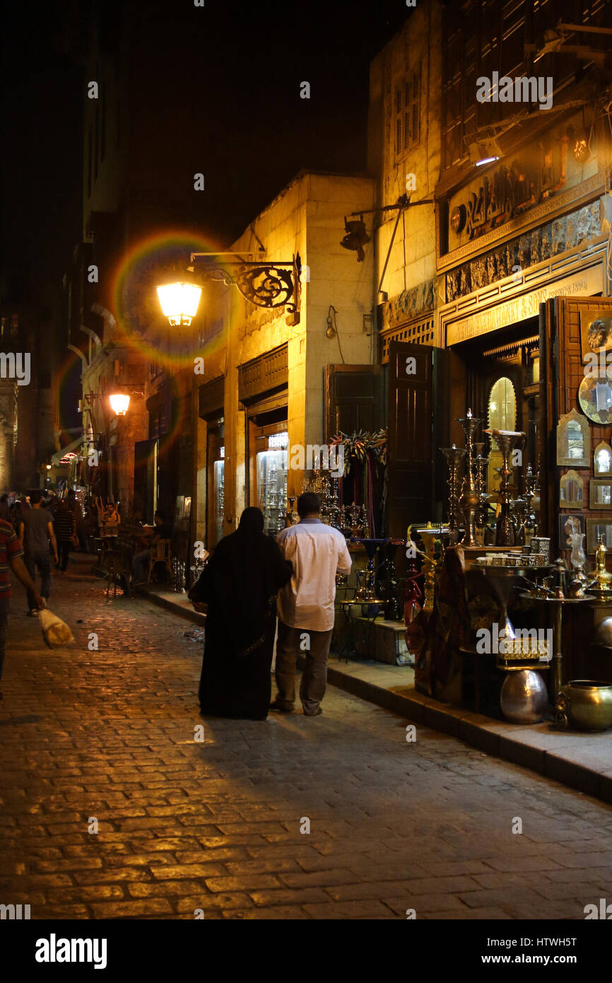 Al Moaz Street, Al Hussein, Cairo, Egypt, Africa Stock Photo - Alamy