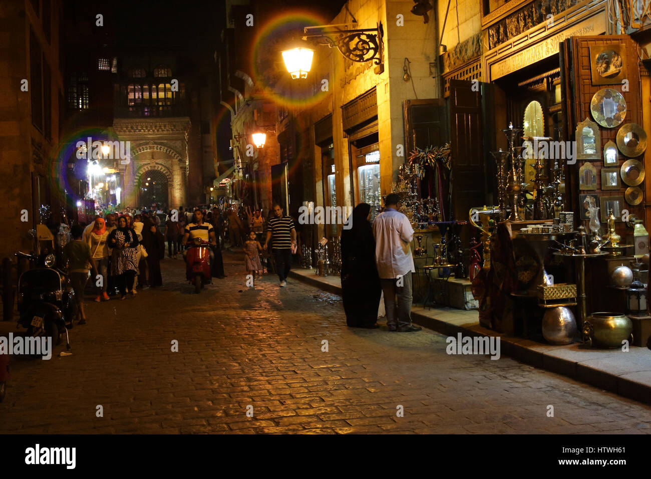 Al Moaz Street, Al Hussein, Cairo, Egypt, Africa Stock Photo - Alamy