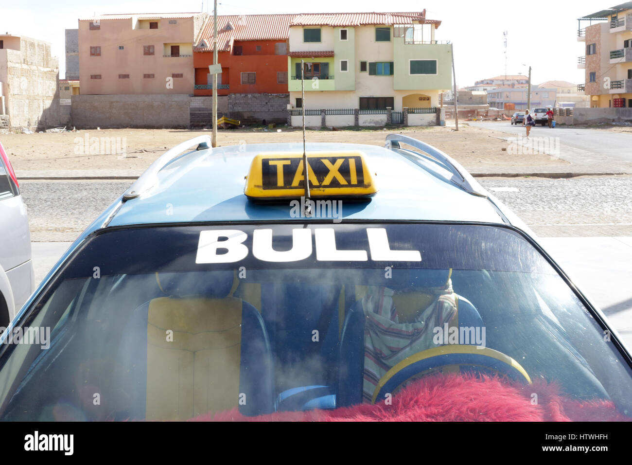 Taxi In Sal Cape Verde Santa Maria Stock Photo - Alamy