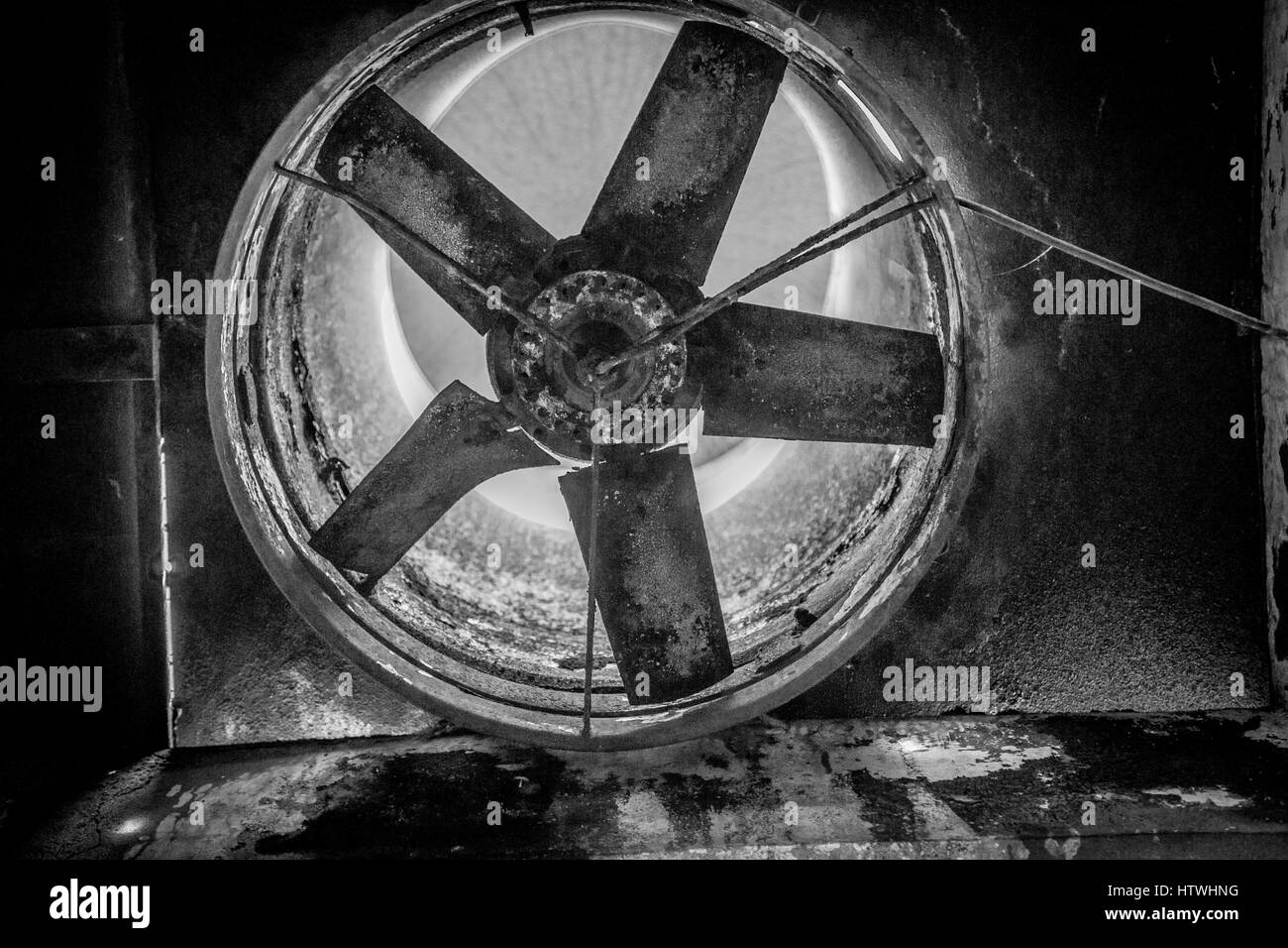 Metal roof industrial building Black and White Stock Photos & Images ...