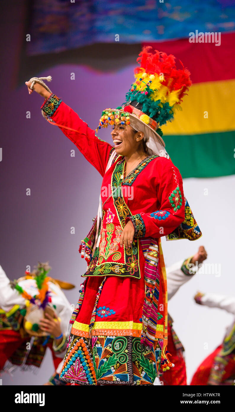 Tinkus dance group performing traditional hi-res stock photography and ...
