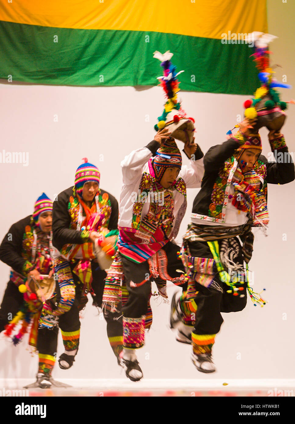 Tinkus dance group performing traditional hi-res stock photography and ...