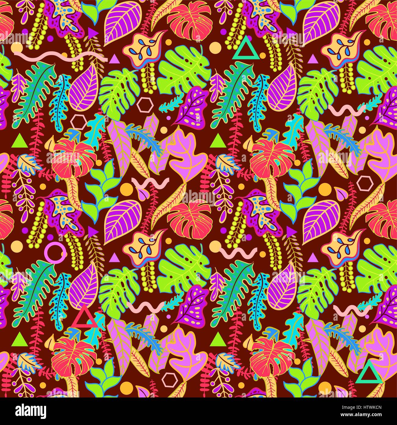 Retro 1990s seamless pattern hi-res stock photography and images - Alamy