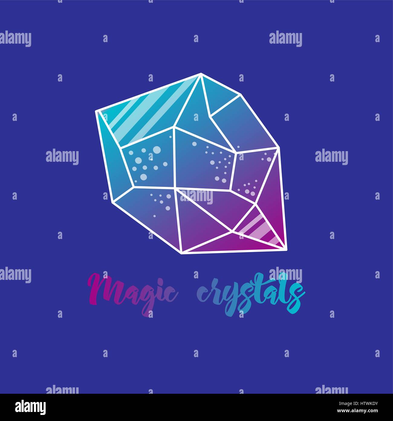 Magic crystals of pyramidal shape Stock Vector Image & Art - Alamy