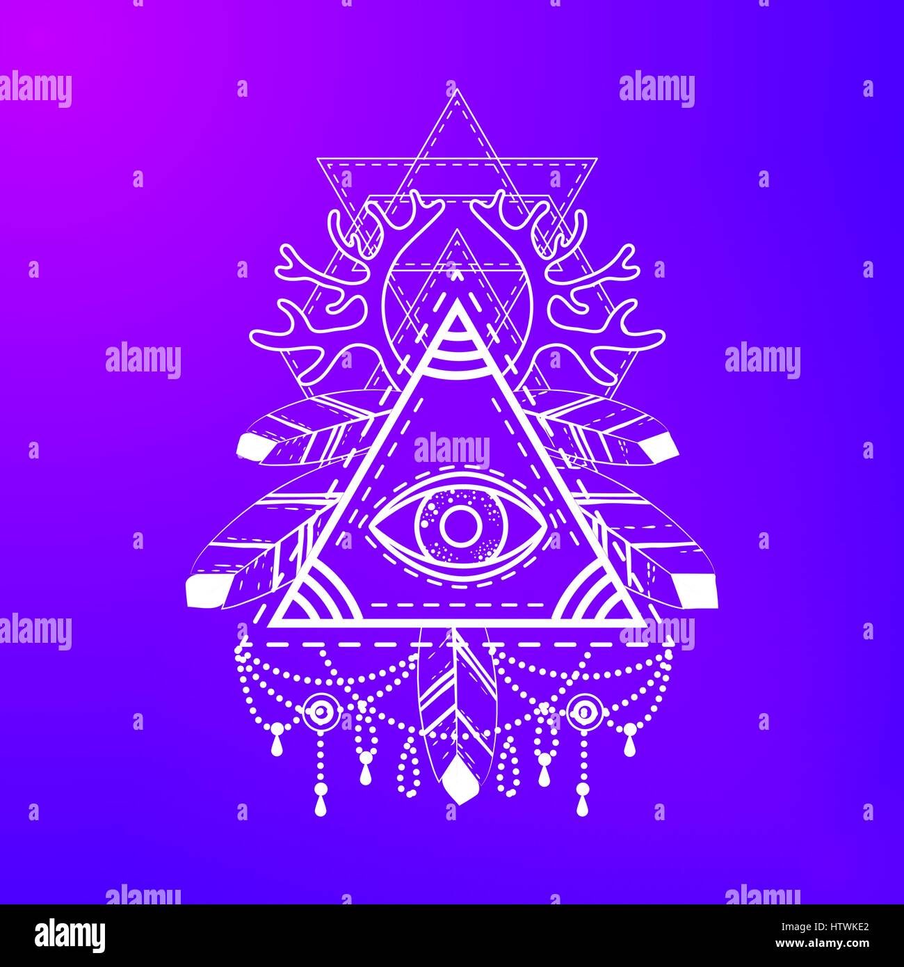 All-seeing eye pyramid symbol Stock Vector Image & Art - Alamy