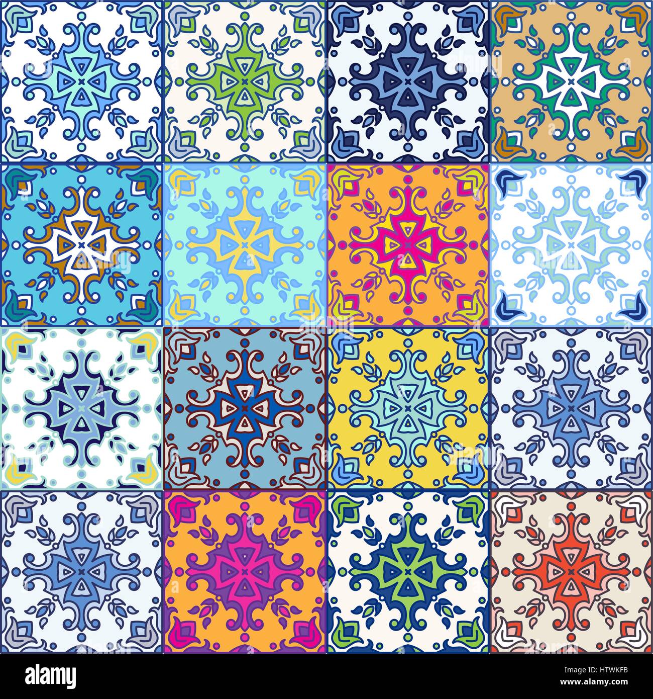 Delft blue pottery Stock Vector Images - Alamy