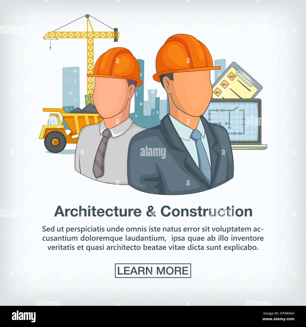 Building process concept team cartoon hi-res stock photography and ...