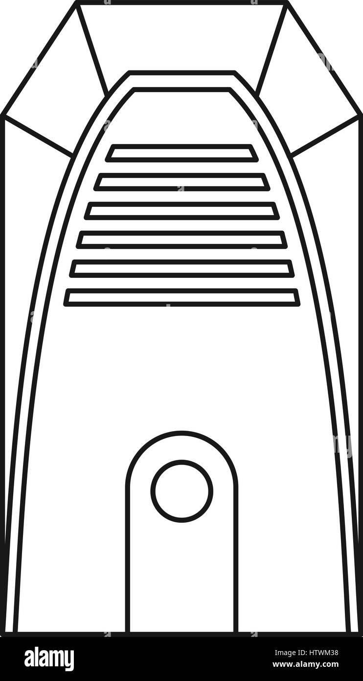 Electric heater icon, outline style Stock Vector Image & Art - Alamy