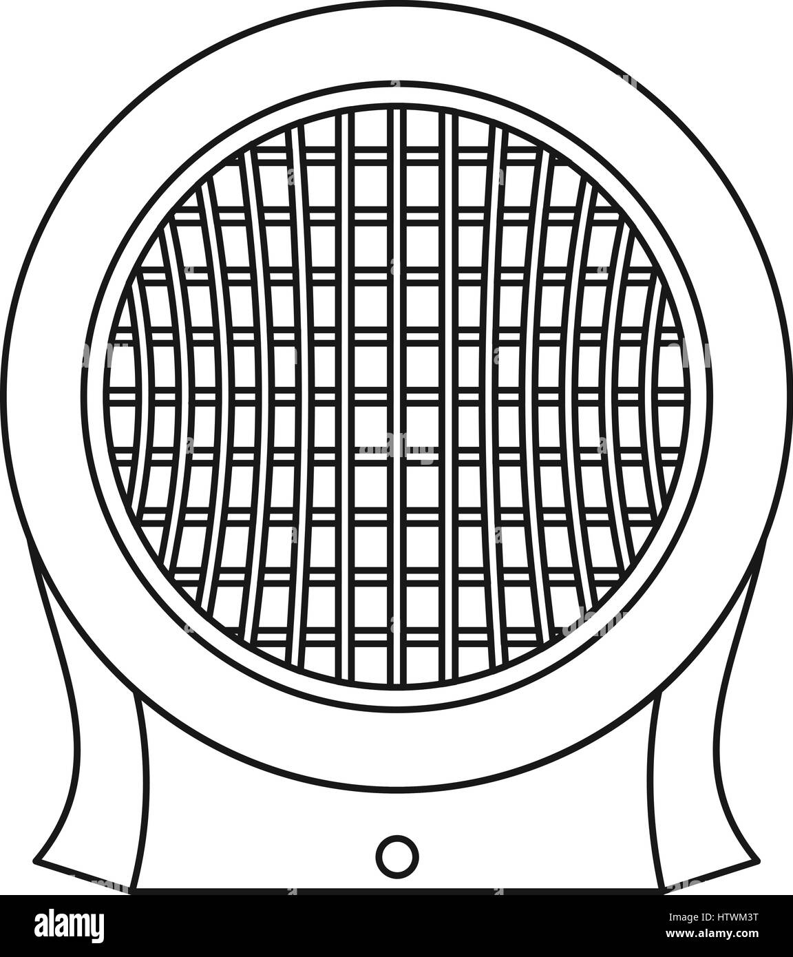 Heater icon, outline style Stock Vector Image & Art - Alamy