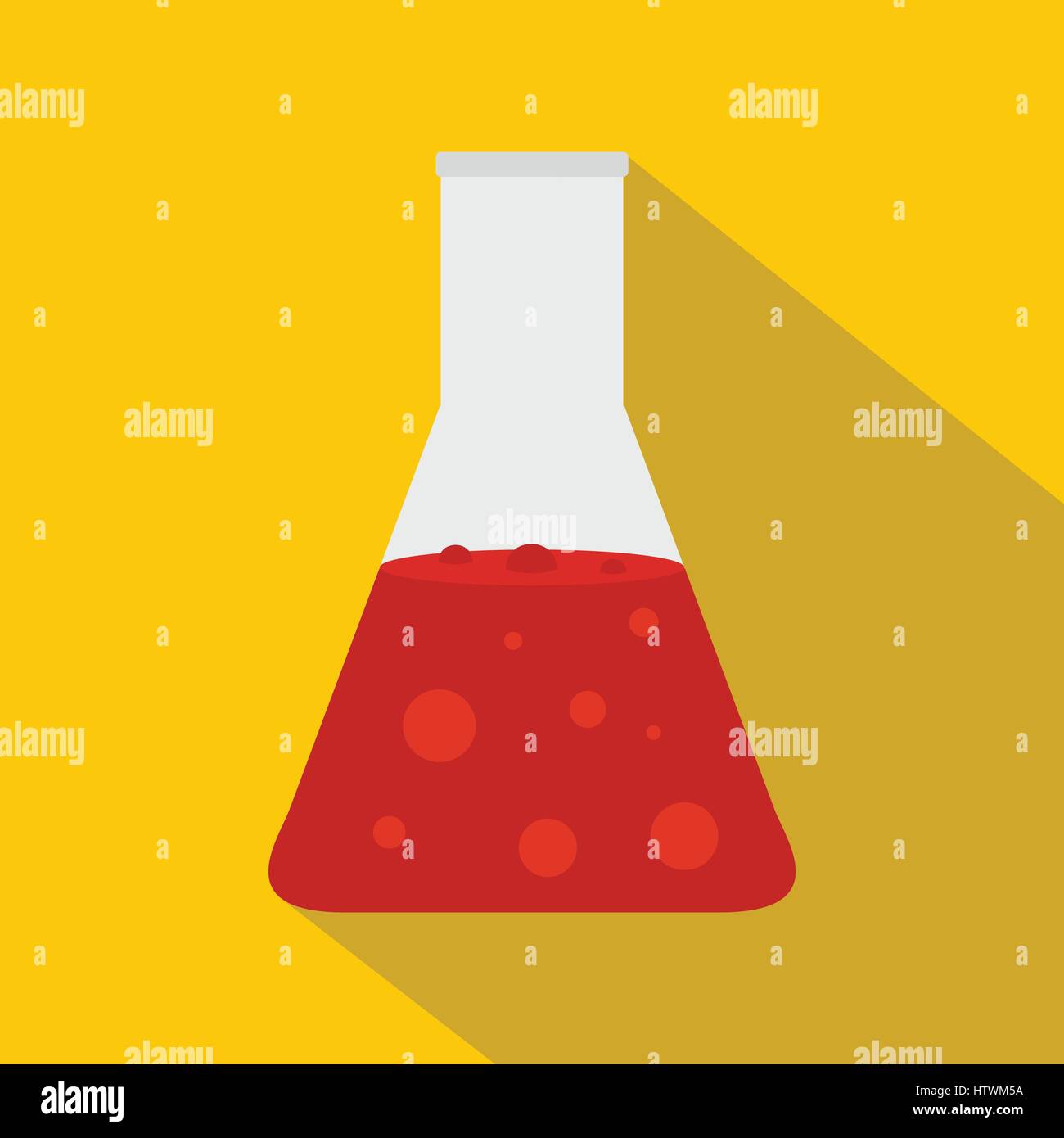 Chemical laboratory transparent flask icon Stock Vector Image & Art - Alamy