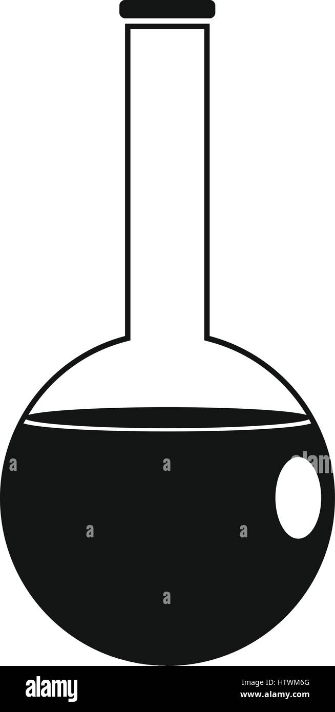 Chemical beaker icon, simple style Stock Vector Image & Art - Alamy