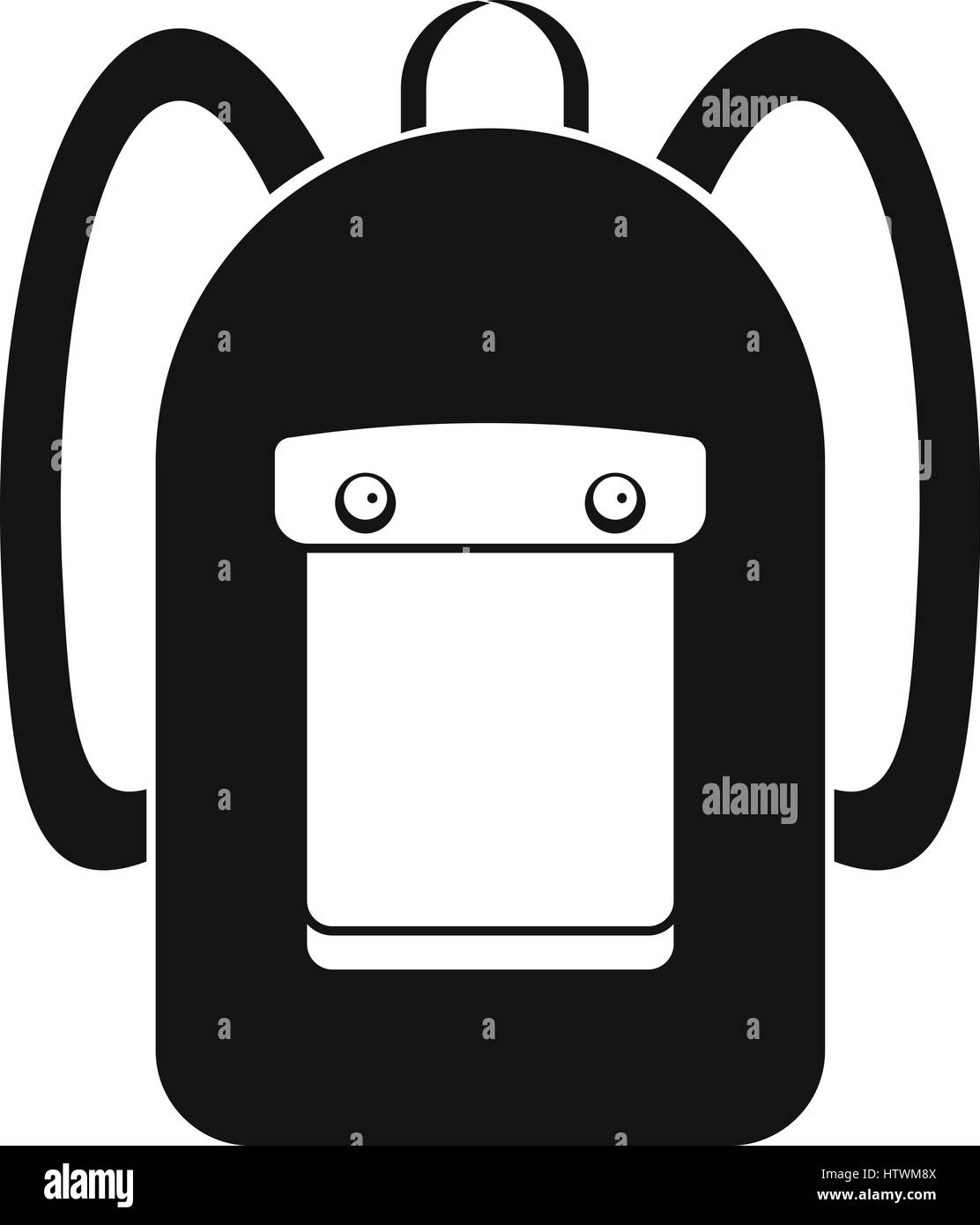 Backpack icon, simple style Stock Vector Image & Art - Alamy