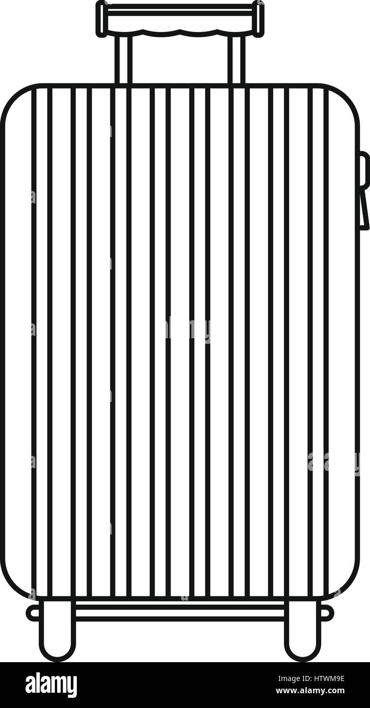 Suitcase on wheels Black and White Stock Photos & Images - Alamy