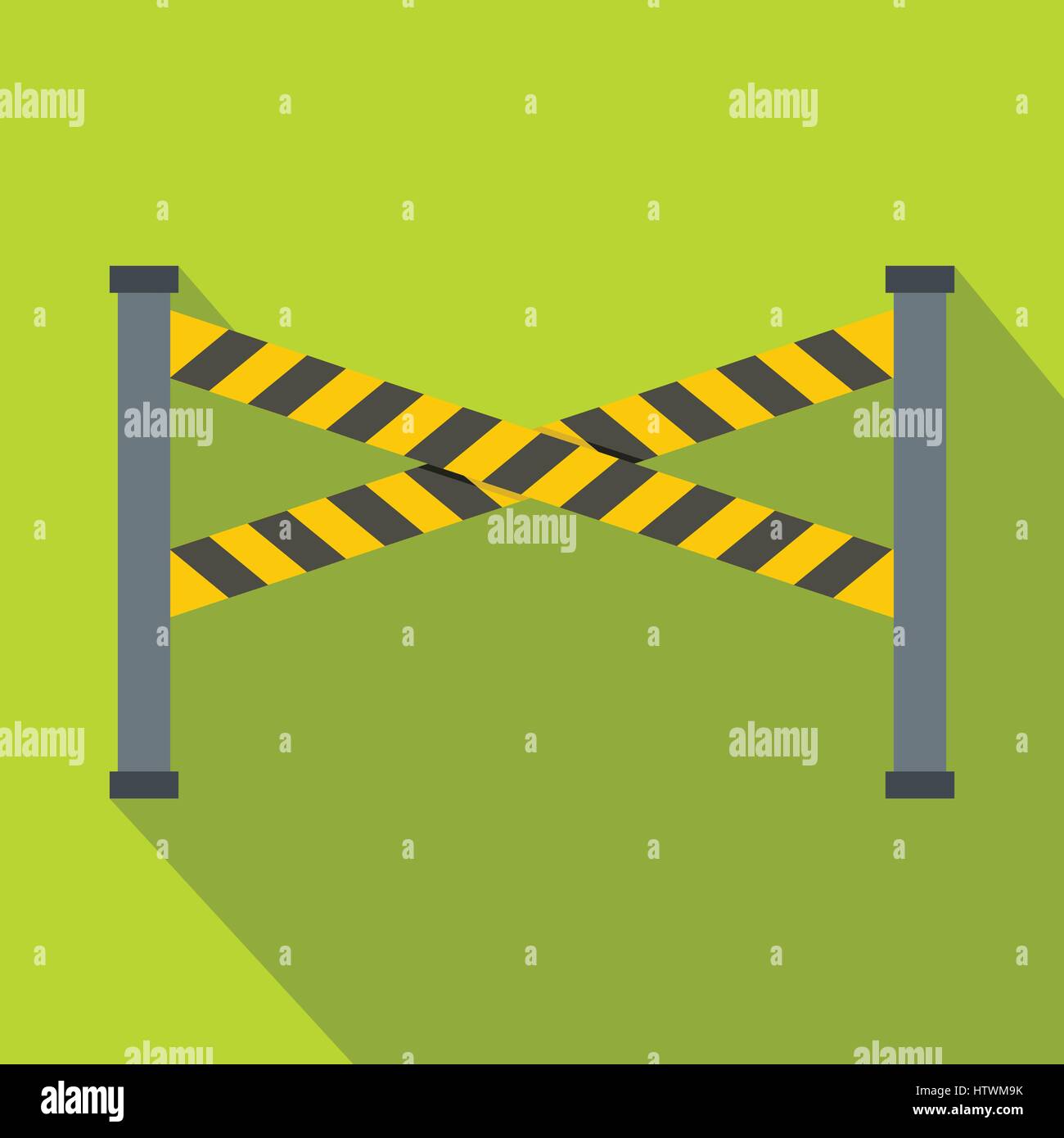 Police line icon, flat style Stock Vector Image & Art - Alamy