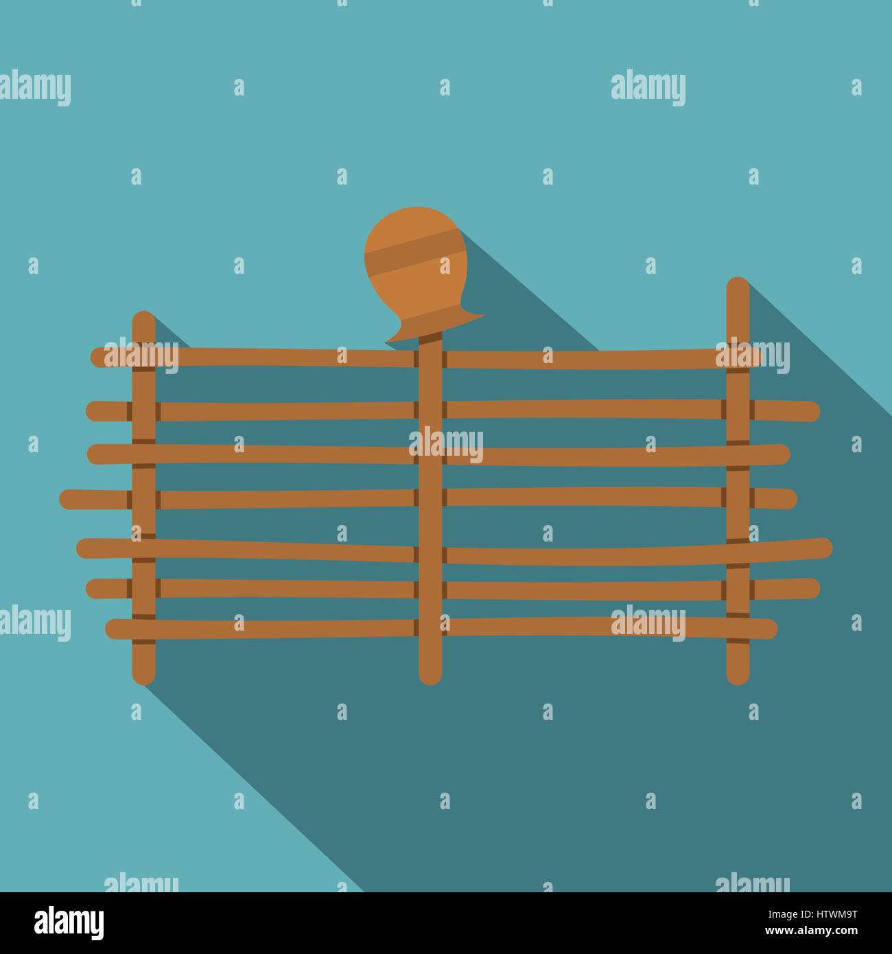 Palisade icon, flat style Stock Vector Image & Art - Alamy