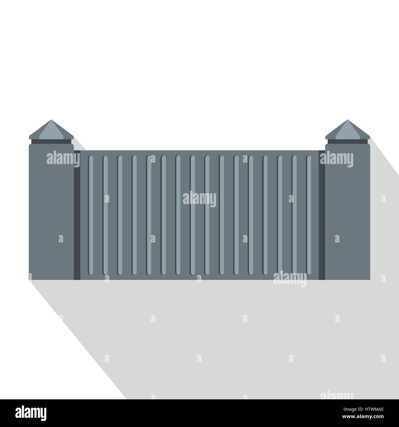 Beautiful stone fence in Stock Vector Images - Alamy