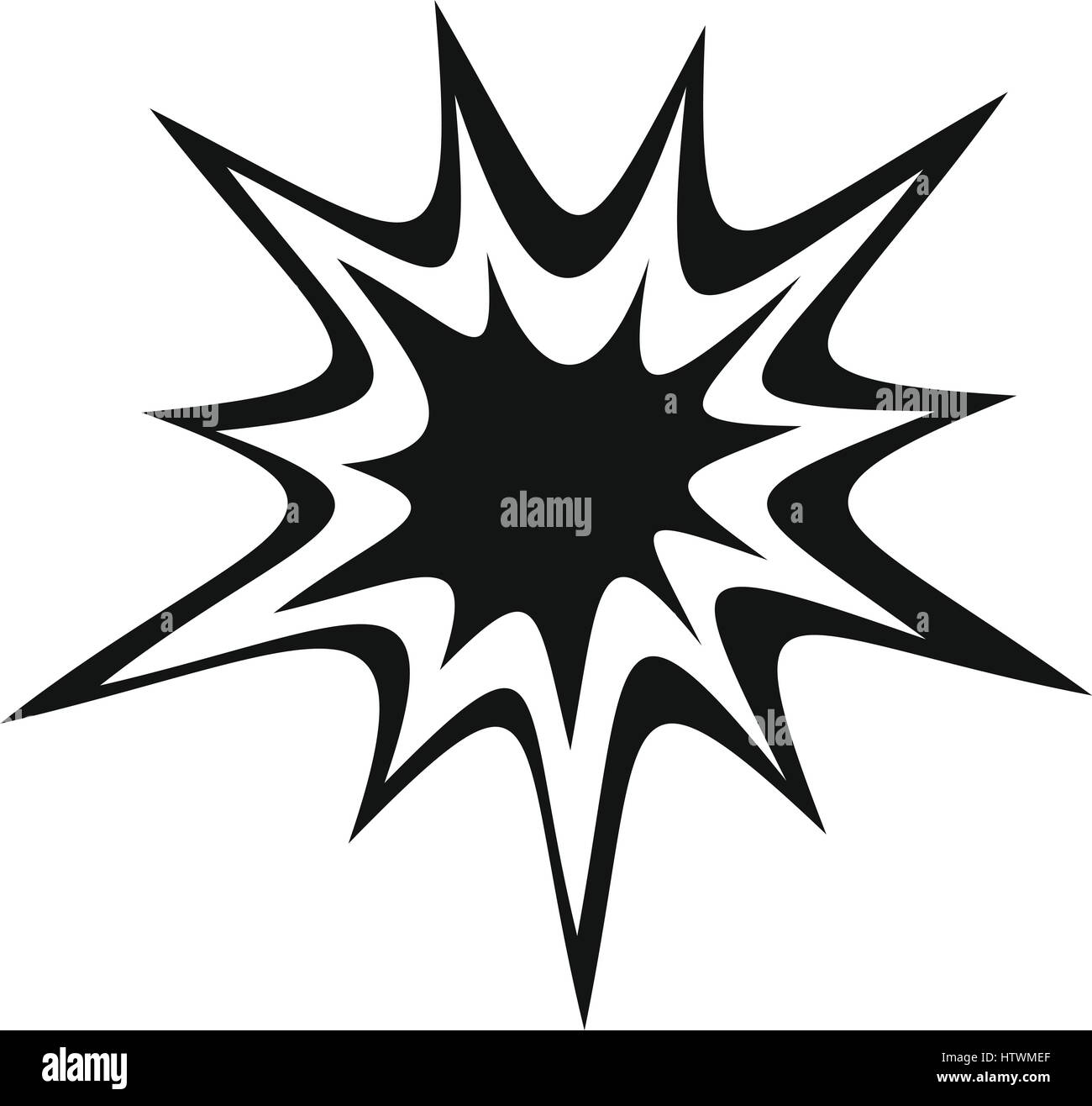 Heavy explosion icon, simple style Stock Vector Image & Art - Alamy