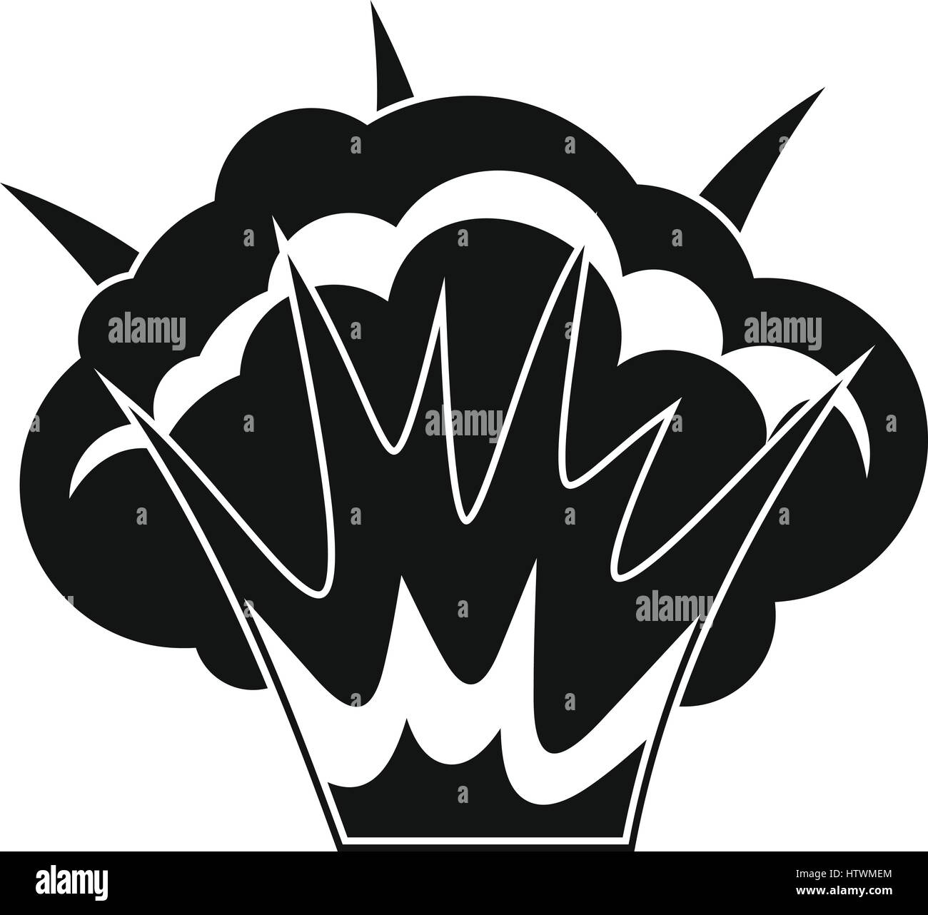 Projectile explosion icon, simple style Stock Vector Image & Art - Alamy