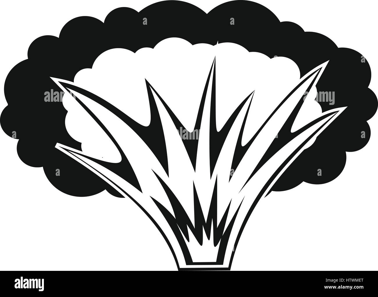 Atomical explosion icon, simple style Stock Vector Image & Art - Alamy