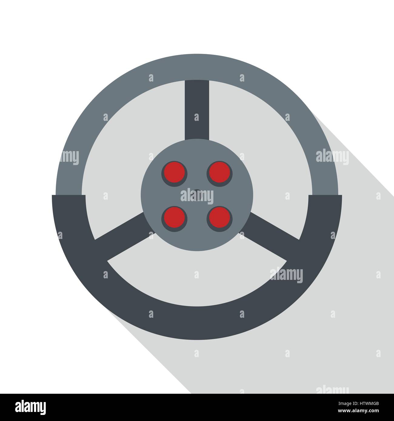 Steering wheel icon, flat style Stock Vector Image & Art - Alamy