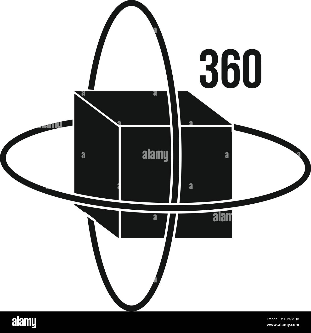 Virtual cube icon, simple style Stock Vector Image & Art - Alamy