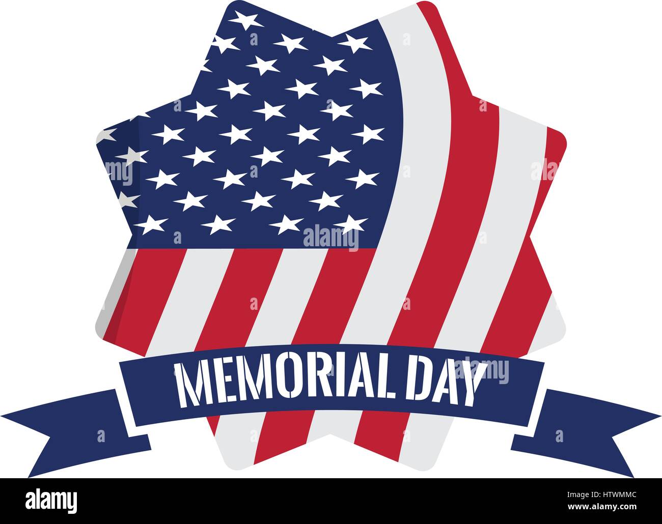 Memorial day label Stock Vector Image & Art - Alamy