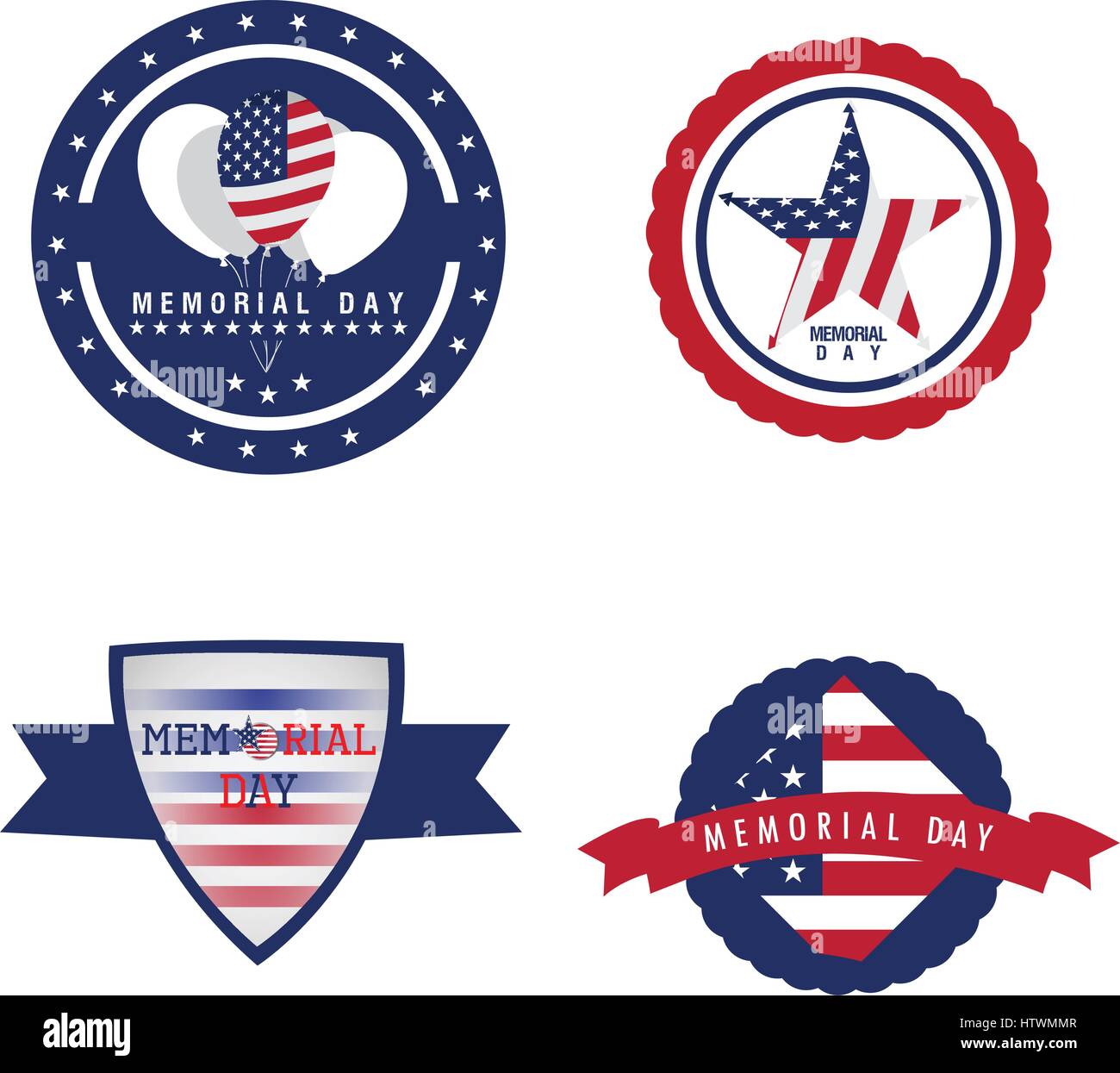 Memorial day label Stock Vector Image & Art - Alamy