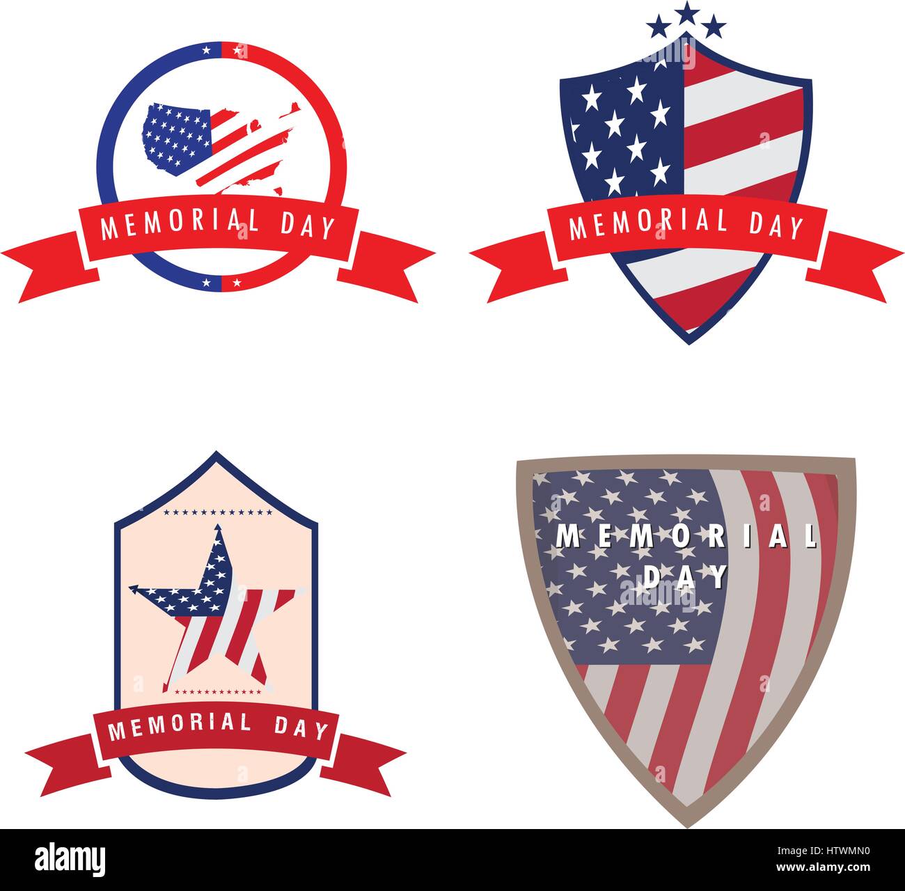 Memorial day label Stock Vector Image & Art - Alamy