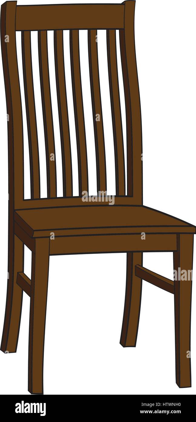 Illustration of Isolated Cartoon Chair. Vector EPS 8 Stock Vector Image ...